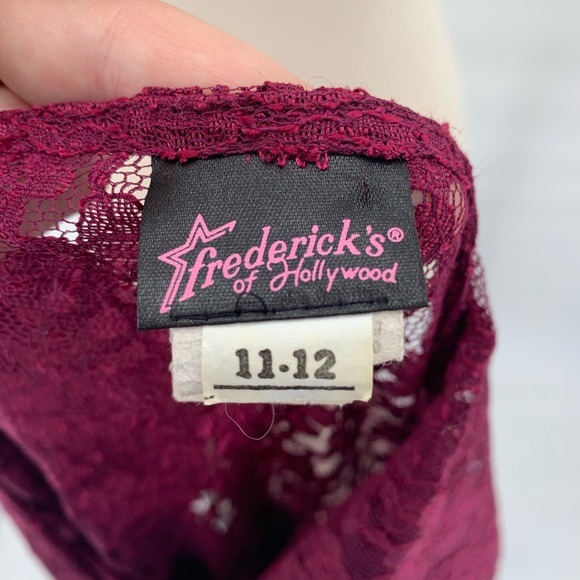 Frederick's of Hollywood | Dresses | Fredericks Hollywood Red Lace ...